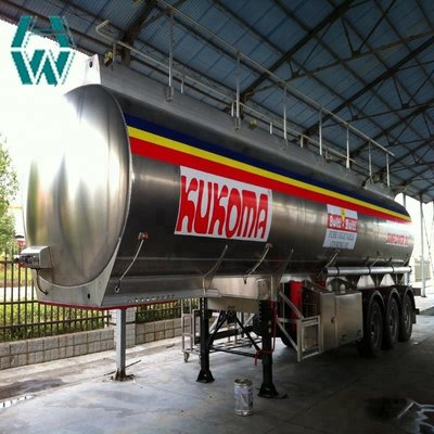 Semi Triple Axle Trailer / Multichannel Stainless Steel Tank Trailer