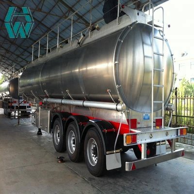 Semi Triple Axle Trailer / Multichannel Stainless Steel Tank Trailer