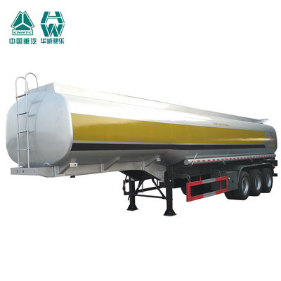 OEM Aluminum Fuel Tanks For Semi Trucks , Tri Axle Semi Trailer 45000 Liters
