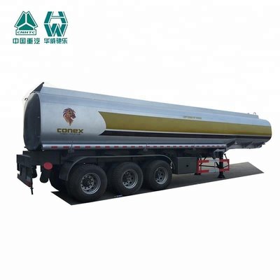 OEM Aluminum Fuel Tanks For Semi Trucks , Tri Axle Semi Trailer 45000 Liters