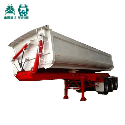 Compact Structure Tipper Semi Trailer With Steel Body Q345B Frame 40000kgs
