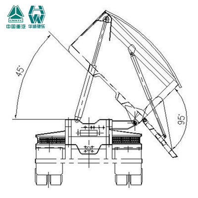 Compact Structure Tipper Semi Trailer With Steel Body Q345B Frame 40000kgs