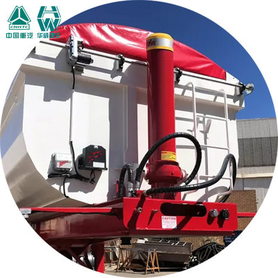 Mechanical Suspension Tipper Semi Trailer For Carring Wreck Stones And Sand