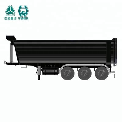 3 Axles U Shape Tipper Semi Trailer For Carrying Bulk Materials 24 Cbm