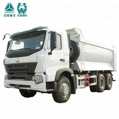 Right Hand Grey HOWO A7 Dump Truck , Euro 2 Big Dump Trucks 51 - 60t