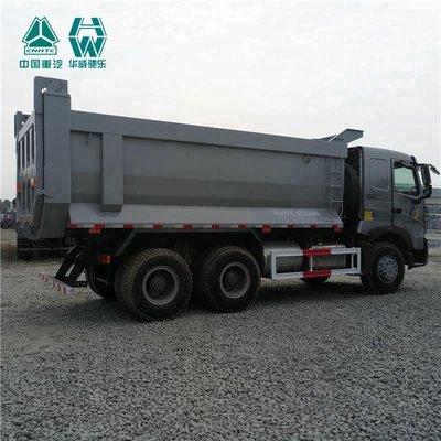 Right Hand Grey HOWO A7 Dump Truck , Euro 2 Big Dump Trucks 51 - 60t