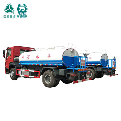 Radial Tyre Commercial Water Bowser Truck / High Power Water Transport Tank