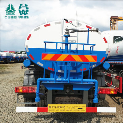 Radial Tyre Commercial Water Bowser Truck / High Power Water Transport Tank