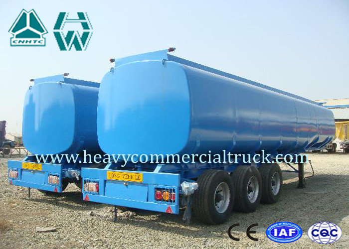 Customized 3 Axle Fuel Tank Semi Trailer  55 Tons - 75 Tons Large Capacity