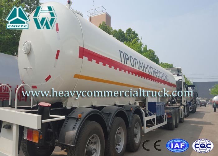 55CBM High Strength Environmental LPG Semi Trailer For Liquid Propane Transport