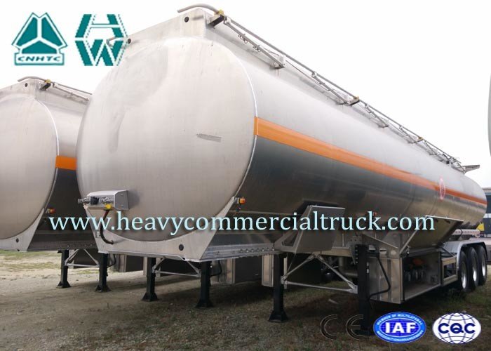 Dongfeng Aluminum Alloy Diesel Oil Tank Tri Axle Trailer 180 HP 12R22.5