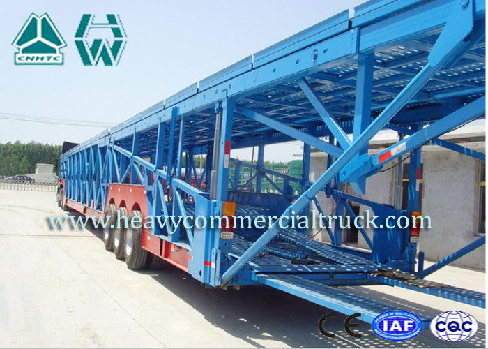 Hydraulic 12 Units Vehicle Transport Car Carrying Truck 60 Tons Sinotruk