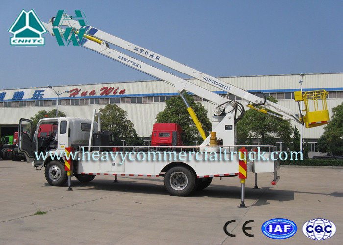 Drive System Curved Arm Hydraulic Platform Truck 190HP SINOTRUK