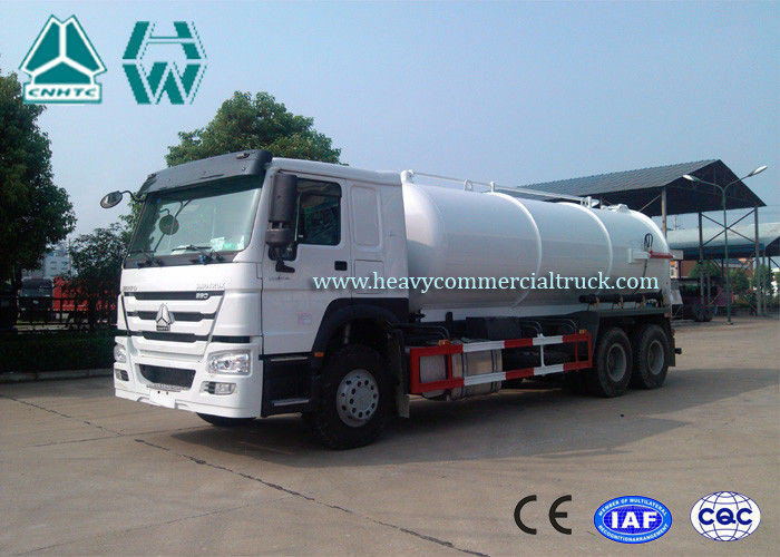 12 Cbm 6X4 Manual Diesel Sewage Pump Truck , Sewage Vacuum Truck