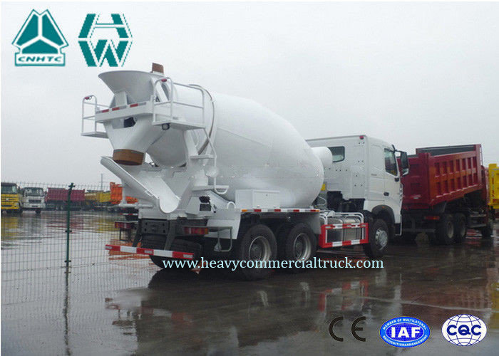 Sinotruk Hydraulic System Concrete Mixer Truck With Fan Heater Zz1257N3841W