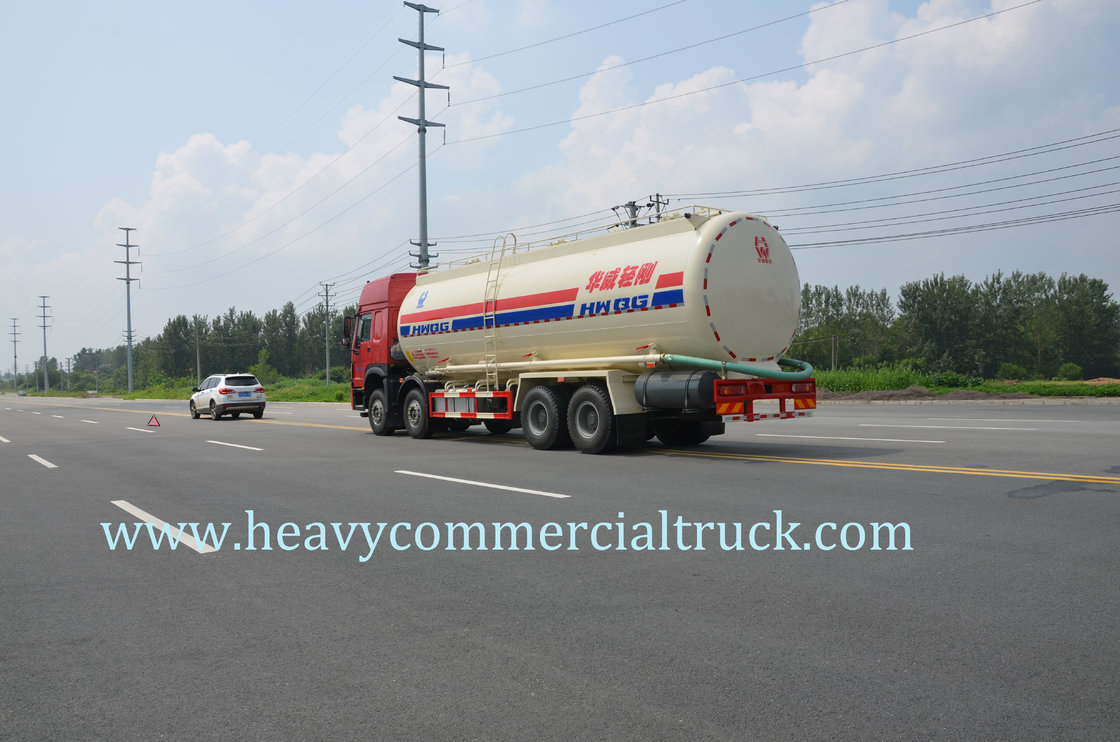 Powder Material Transport Vehicle Lorry Truck 3 Storehouse Large Capacity
