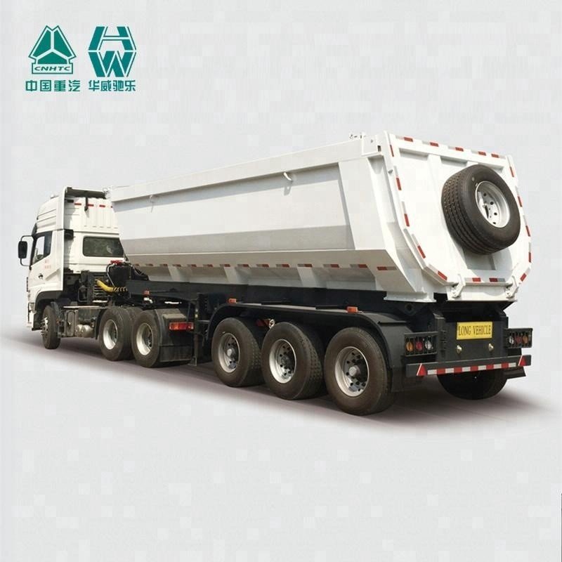 Safety U ShapeTipper Semi Trailer With HYVA Cylinder 8500*2500*3350mm