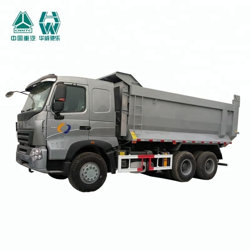 Left Hand Driving Dump Truck Howo , 10 Wheels Big Mining Trucks 12R22.5