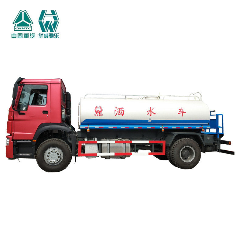 Radial Tyre Commercial Water Bowser Truck / High Power Water Transport Tank