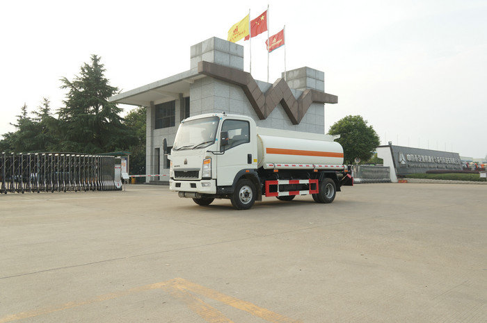 White Fuel Truck Trailer / Bogie Suspension Two Axle Trailer 11500KGS