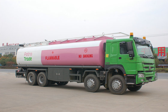 Powerful Diesel Fuel Tank Trailer , High Speed Aluminum Tanker Trailer