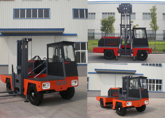 China Multi - Direction 5000kg Diesel Engine Forklift Side Loader 6 meter Highest Mast supplier