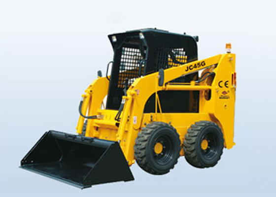 China 4 In 1 Bucket / Excavator Wheeled Skid Steer Loader Engine Power 50 Horsepower supplier