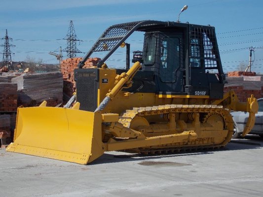 Forest Crawler Bulldozer Front Straight Blade Rear Winch For Cutting Log / Timber supplier