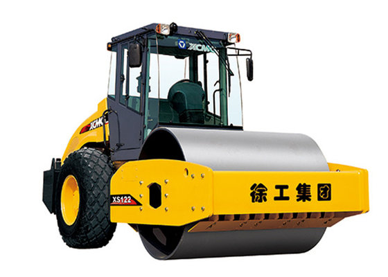 Full Hydraulic Single Drum Vibratory Road Roller Machine XCMG XS122 With 12000kg Cummins Engine supplier