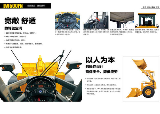 5 Ton Rated Load 3 CBM Bucket Volume Front End Wheel Loader Wih Shangchai Engine supplier