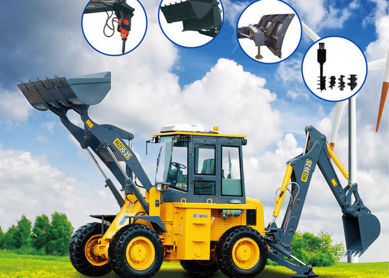 Multi - Purpose 0.3 CBM Rear Bucket Samll Front End Loader With Backhoe supplier