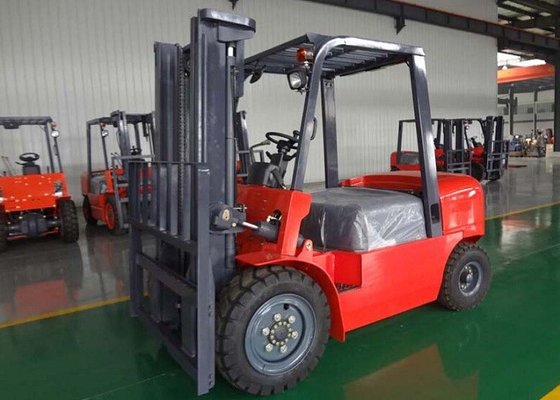 Double Front Tyre Diesel Forklift Truck 4000kg  6000mm Internal Combustion Forklifts supplier