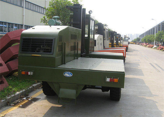 Construction Side Loader Forklift 10 Ton With Double Rear Tyre Isuzu Engine supplier