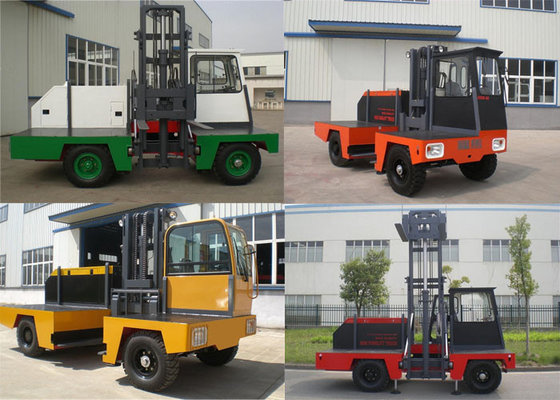 Multi - Direction 5000kg Diesel Engine Forklift Side Loader 6 meter Highest Mast supplier