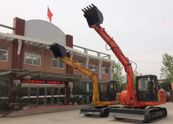 Long Reach 6 Tonne Rubber Tire Excavator Heavy Duty Construction Equipment supplier