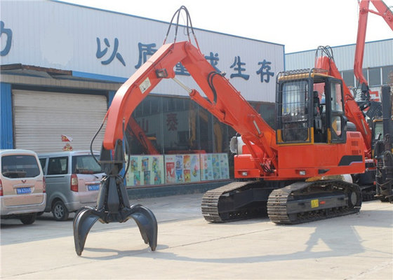 Double power diesel engine and electricity motor crawler excavator with scrap meter grapple supplier