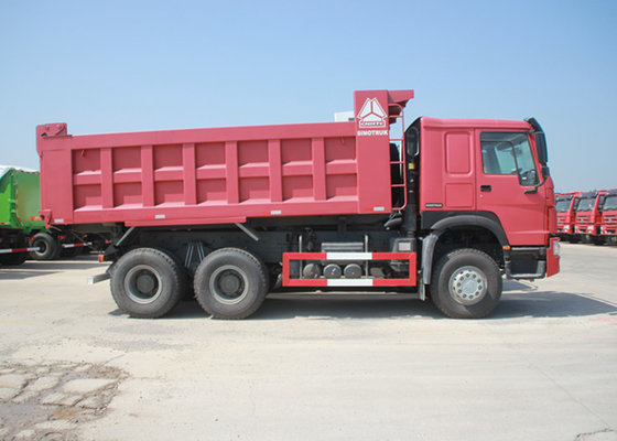 Heavy Sinotruk Howo 6x4 Dump Truck , Euro 2 Emission 10 Wheeler Dump Truck