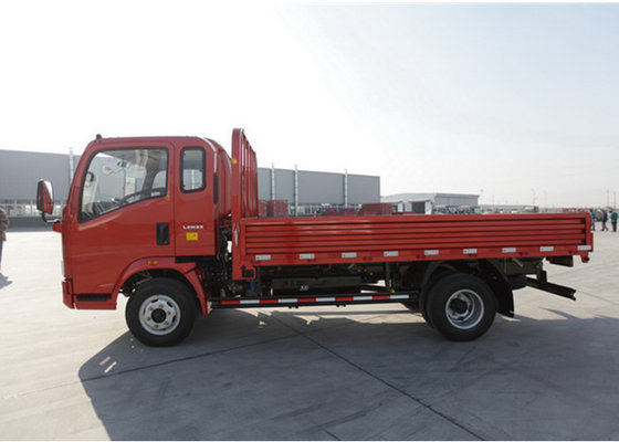 5 - 7 Ton Double Axles Dropside Truck , Light Duty Sino HOWO Trucks 110HP Engine