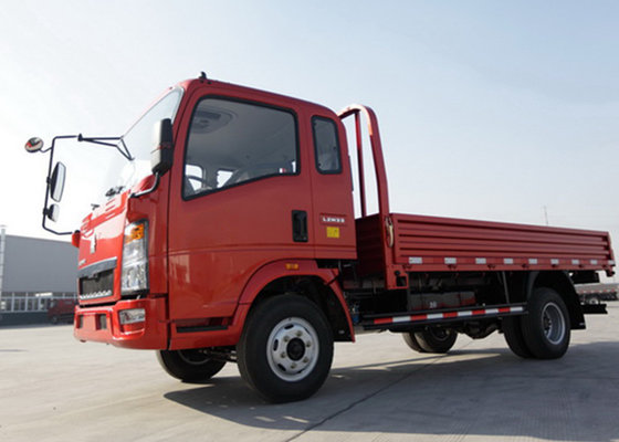 5 - 7 Ton Double Axles Dropside Truck , Light Duty Sino HOWO Trucks 110HP Engine