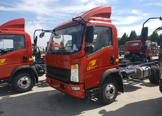 Sinotruk HOWO Light Duty Trucks Chasiss Euro 2 Emission RHD Steering