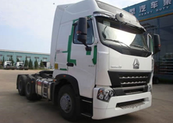 50 Ton Howo A7 Tractor Head , Tri Axle Truck Tractor With A7-G Luxury Cabin