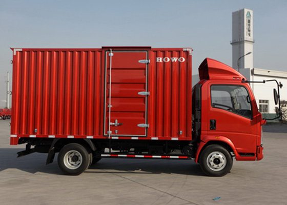 Left Hand Driving 5T Commercial Box Truck 84HP Diesel Engine LHD Steering