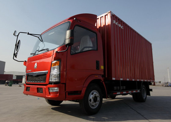 Left Hand Driving 5T Commercial Box Truck 84HP Diesel Engine LHD Steering