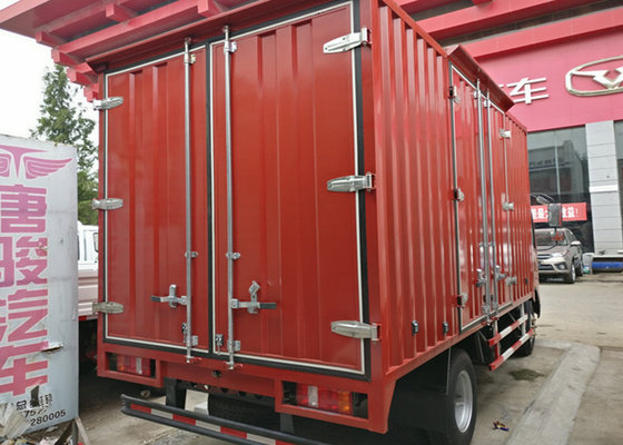 12 Ton 4x2 Mini Box Truck Two Seats With Single Sleeper 13 Cubic Meter Volume