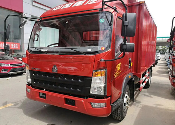 4x2 115 HP Diesel Box Truck , 3800mm Wheels Base Cargo Van Box Truck LHD Steering