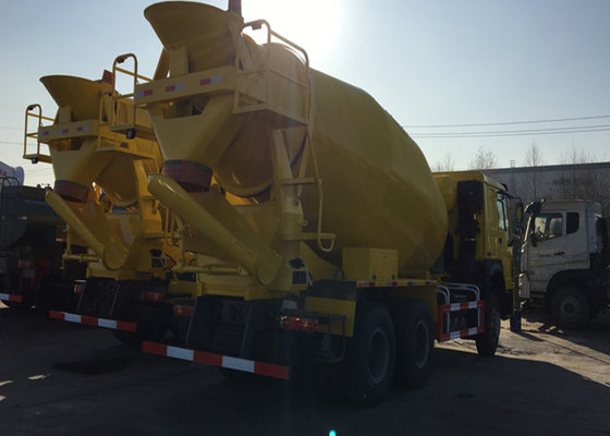 Camion de mélangeur concret de 3 axes pour la direction des roues LHD de la construction Dix