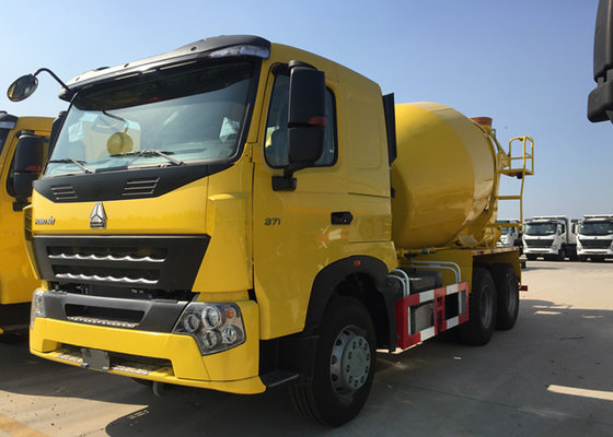 camion de ciment de Cubage 6x4 du mélangeur 9m3 nouveau, camion de mélangeur de ciment de 371HP HOWO A7