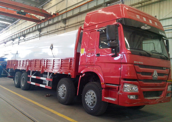 8x4 Heavy Cargo Truck HOWO HW76 Cabin Single Sleeper 30 - 40 Ton Loading
