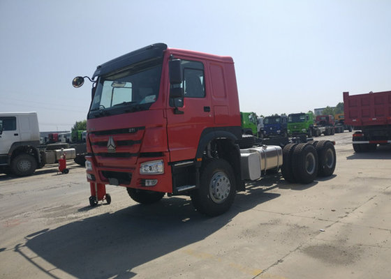 Transmisión manual del tri de los árboles del cargo del camión neumático pesado del chasis 80R22.5