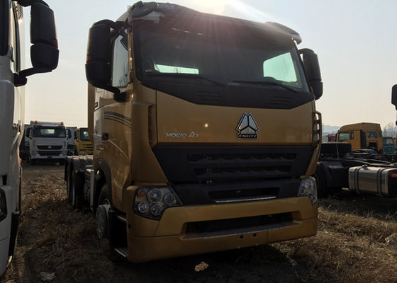Durable HOWO A7 Tractor Truck , High Performance 420HP Tractor Head Truck For Logistics